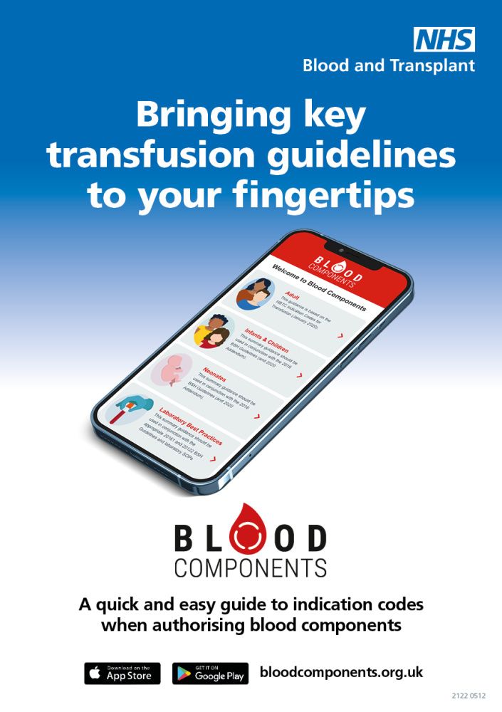 British Blood Transfusion Society - NHSBT Blood Components App